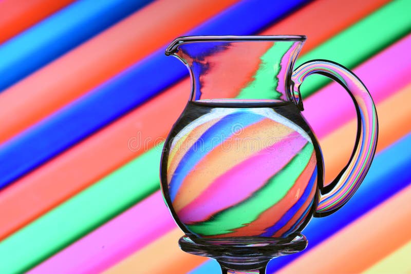 Optical Illusion Created by Refracting Light Stock Image - Image of ...