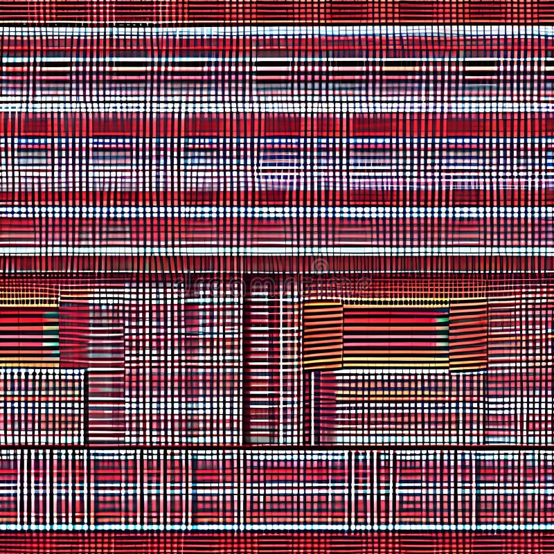 An Optical Illusion Design with Overlapping Squares in Shades of Red ...