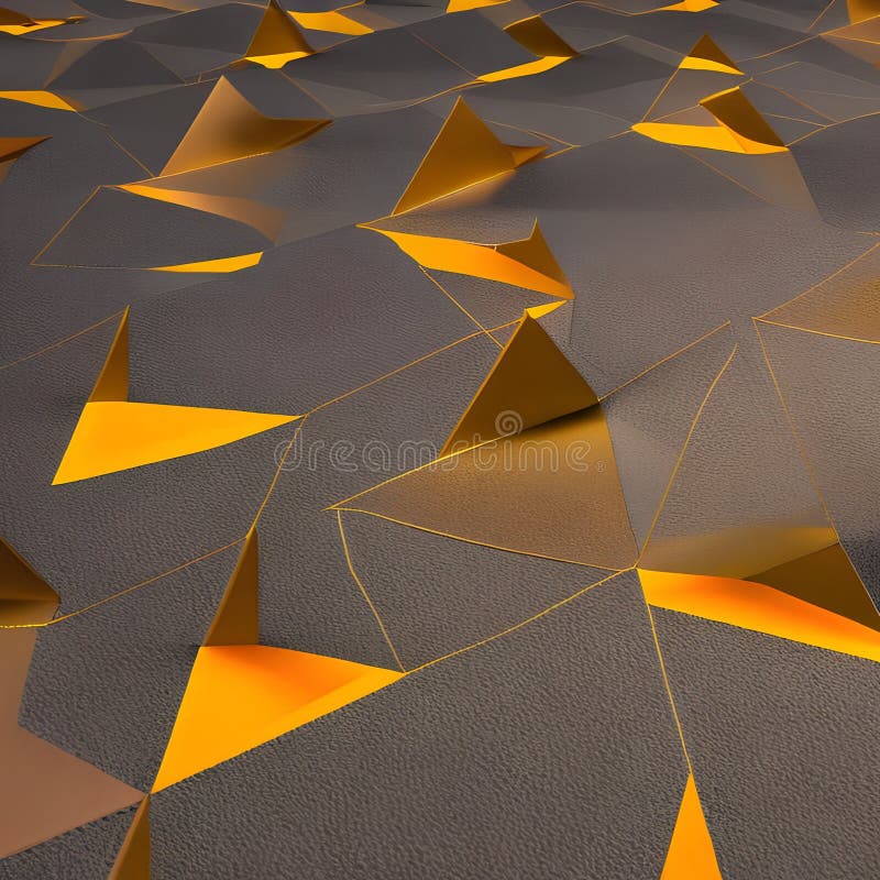 An Optical Illusion Design with Overlapping Triangles in Shades of ...