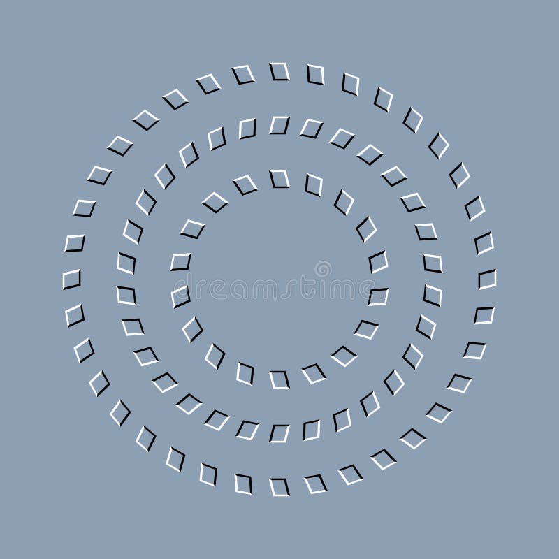 Visual Paradox Optical Illusion. Hypnotic Delusion of Spin and Motion ...