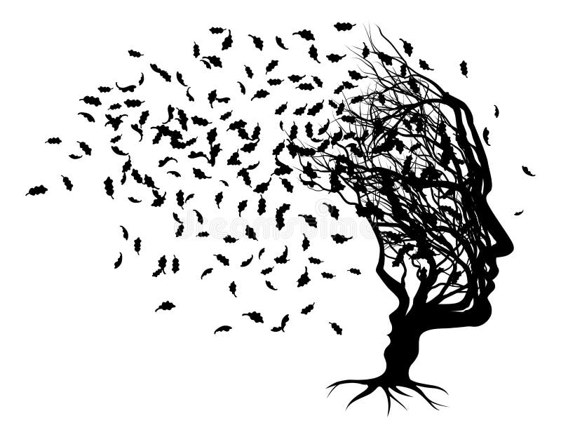 Optical Illusion Faces In Tree