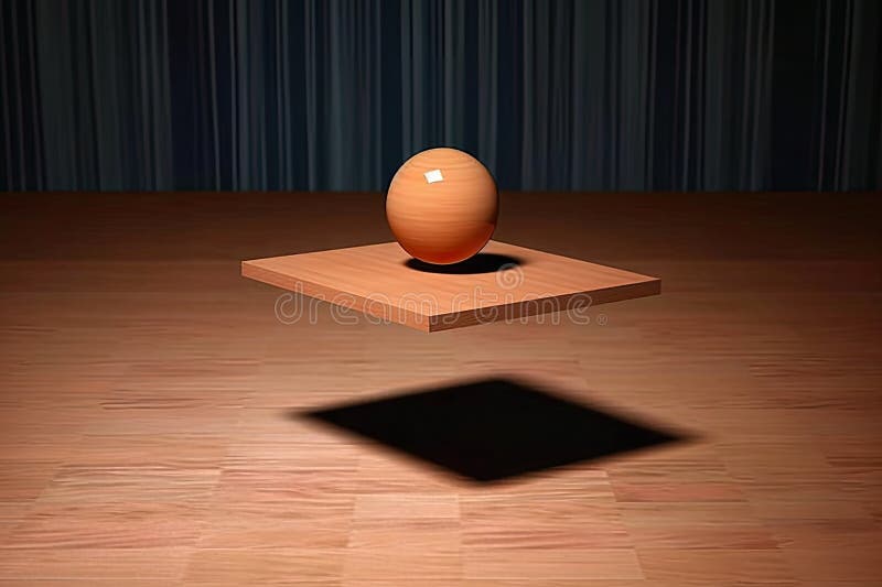 Optical Illusion of the Floating Ball, Where a Sphere Seems To Hover in ...