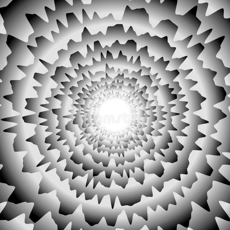 Optical Illusion Grayscale Background. Stock Vector - Illustration of ...