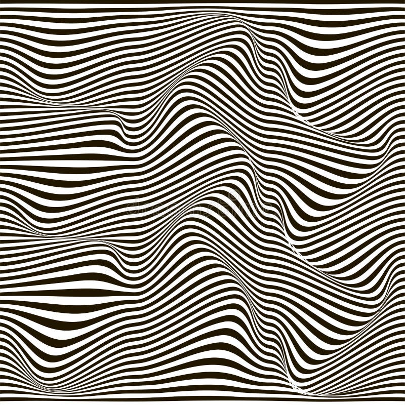 Hallucination. Optical Illusion. Twisted Illustration. Abstract ...