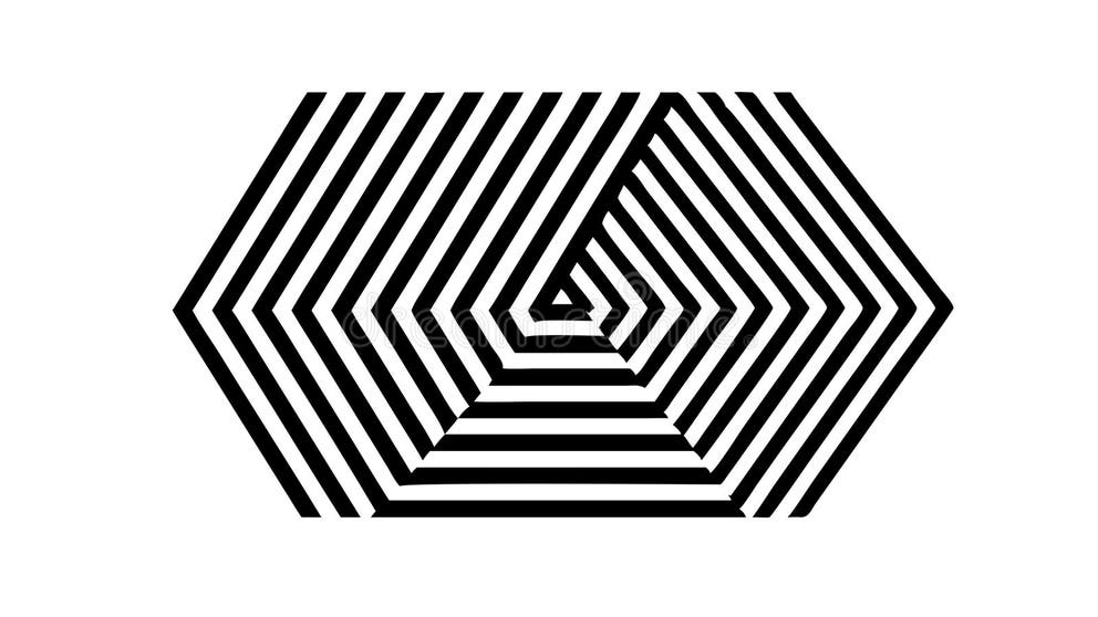 Illusion Hexagon Pattern Stock Illustrations – 7,528 Illusion Hexagon ...