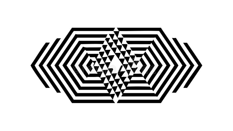 Illusion Hexagon Pattern Stock Illustrations – 7,528 Illusion Hexagon ...