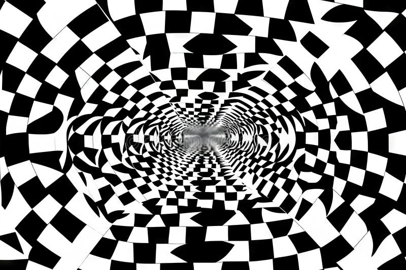 Optical Illusion, with Hidden Images and Shapes that only Appear when ...