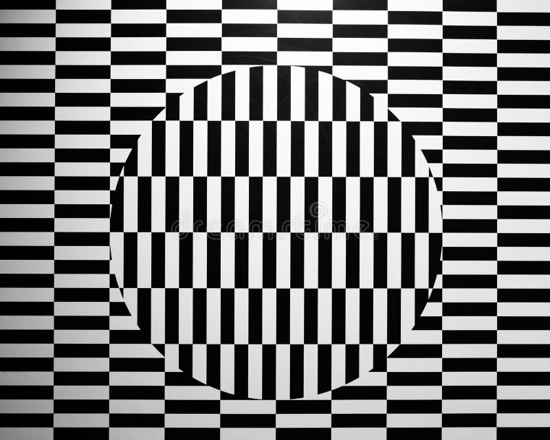 Optical Illusion Horizontal Background. Abstract Curves, Geometric ...