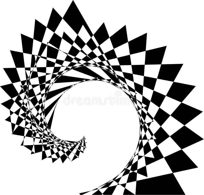 Optical Illusion. Illusion Art. Abstract Twisted Black and White ... Optical Illusion. Illusion Art. Abstract Twisted Black and White ...