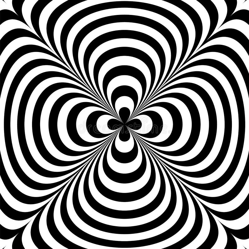 Optical Illusion. Illusion Art. Abstract Twisted Black and White ... Optical Illusion. Illusion Art. Abstract Twisted Black and White ...