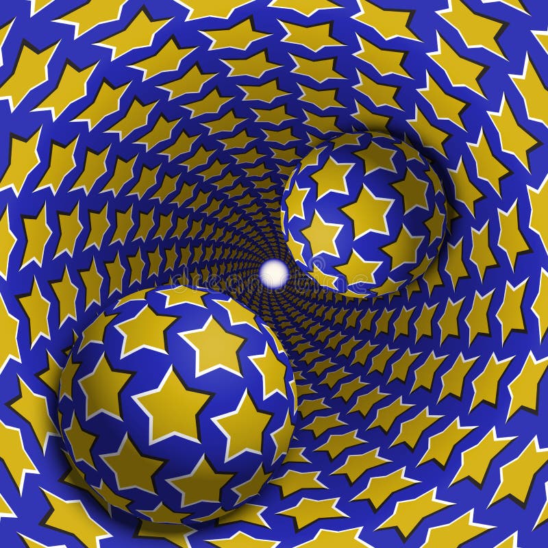 Two Balls are Moving in Hole. 3d Objects of Infinity Symbols Pattern ...