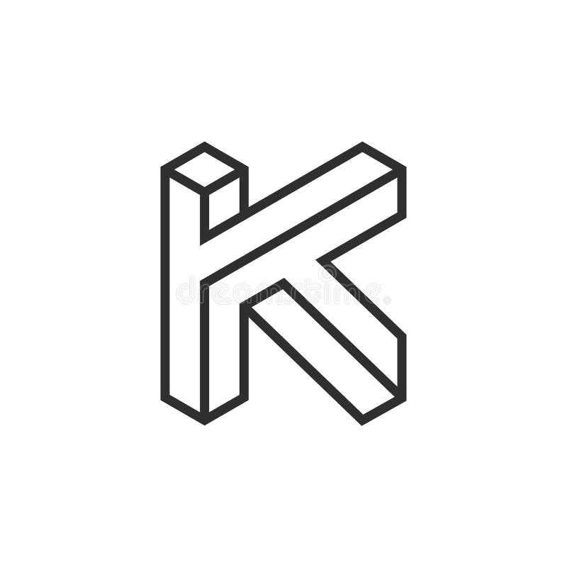 Optical Illusion Letters F Geometry Logo Stock Vector - Illustration of ...