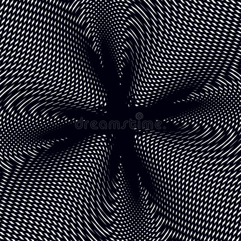 Optical Illusion, Moire Background, Abstract Stock Vector ...