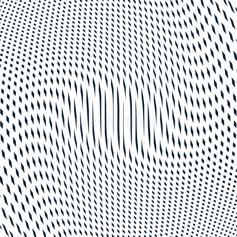 Optical Illusion, Moire Vector Background, Abstract Lined Monochrome ...