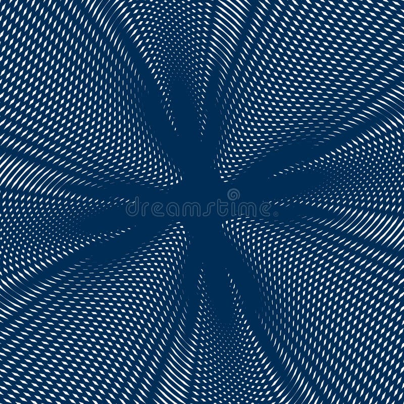 Optical Illusion, Moire Vector Background, Abstract Lined Monochrome ...