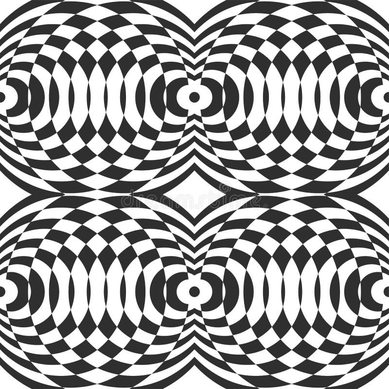 Optical Illusion Mosaic Circle Patterns Stock Vector - Illustration of ...