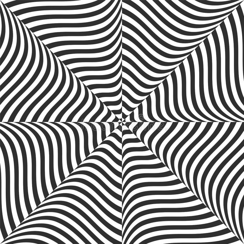 Optical Art Abstract Illusion Pattern Stock Vector - Illustration of ...