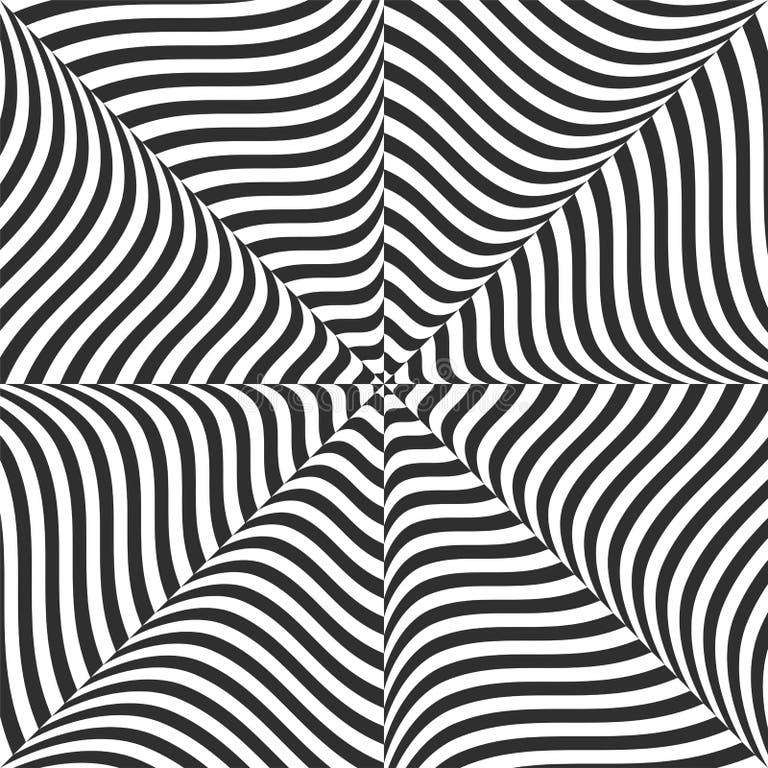 Optical Illusion Octagon Abstract Background Stock Vector ...