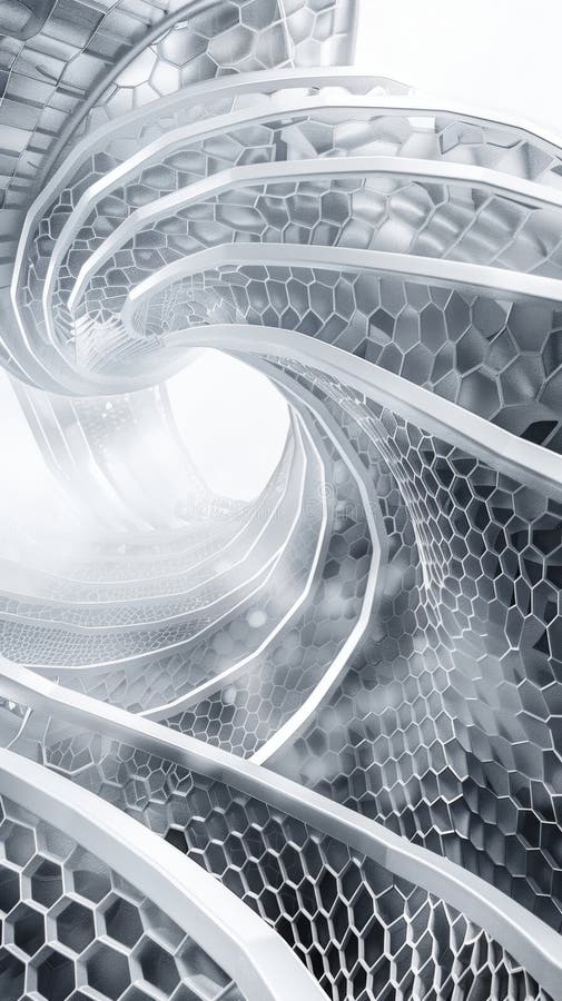 An Optical Illusion of Overlapping Transparent Hexagons Appearing To ...