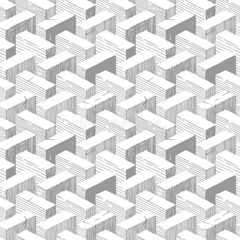 Optical illusion pattern stock vector. Illustration of figures - 180767267