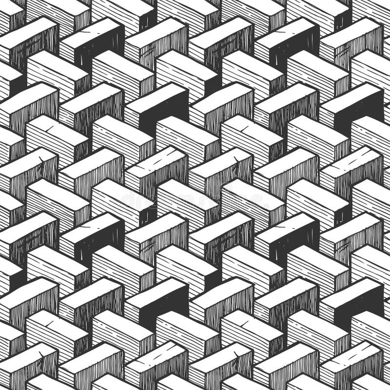 Optical illusion pattern stock vector. Illustration of pattern - 180767277