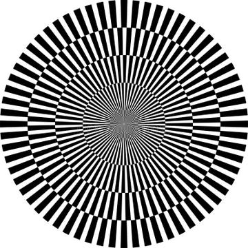 Optical illusion, round stock illustration. Illustration of round ...