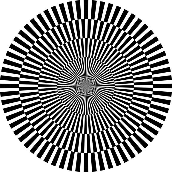 Optical illusion, round stock illustration. Illustration of round ...