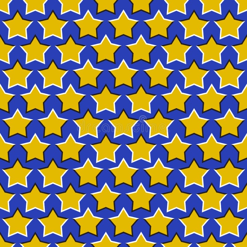 Optical Illusion Seamless Pattern of Moving Stars Stock Vector ...