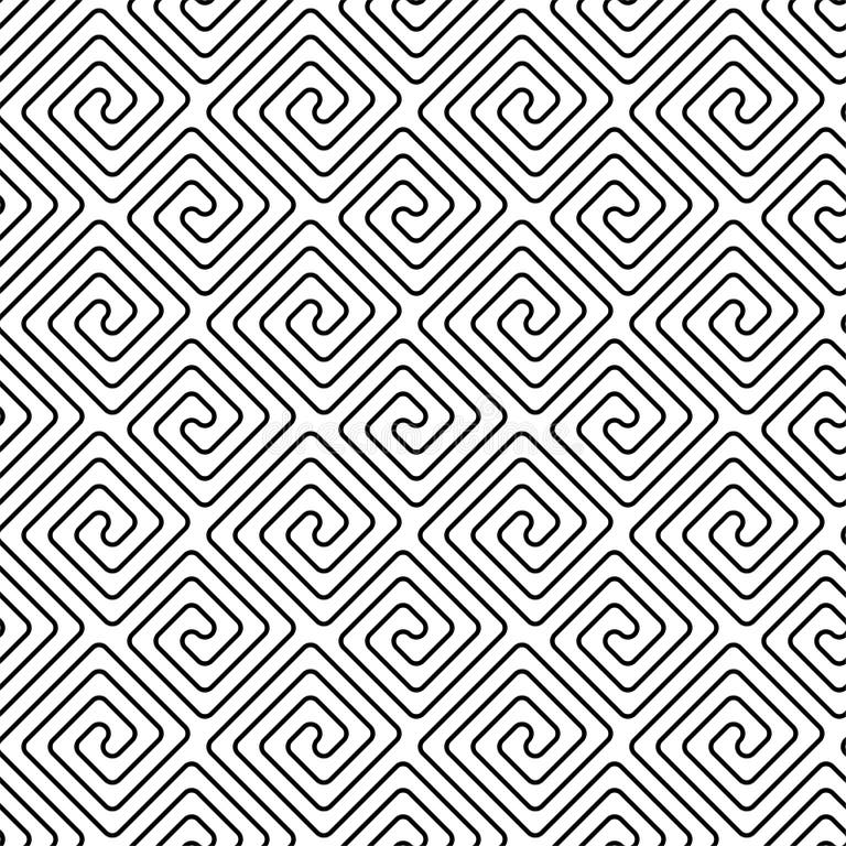 Optical Illusion Seamless Pattern Stock Vector - Illustration of woven ...