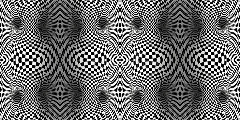 Optical Illusion Seamless Symmetrical Pattern Wallpaper Stock Image ...