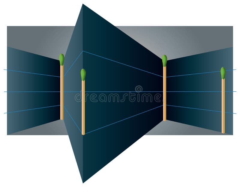 Optical Illusion about Size Stock Vector - Illustration of trick ...
