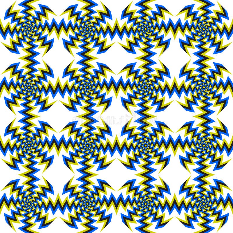 Optical Illusion Spin Cycle, Abstract Vector Pattern. Stock Vector ...