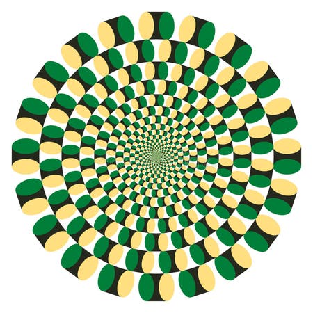 Optical Illusion Spin Cycle (Vector) Stock Vector - Illustration of ...