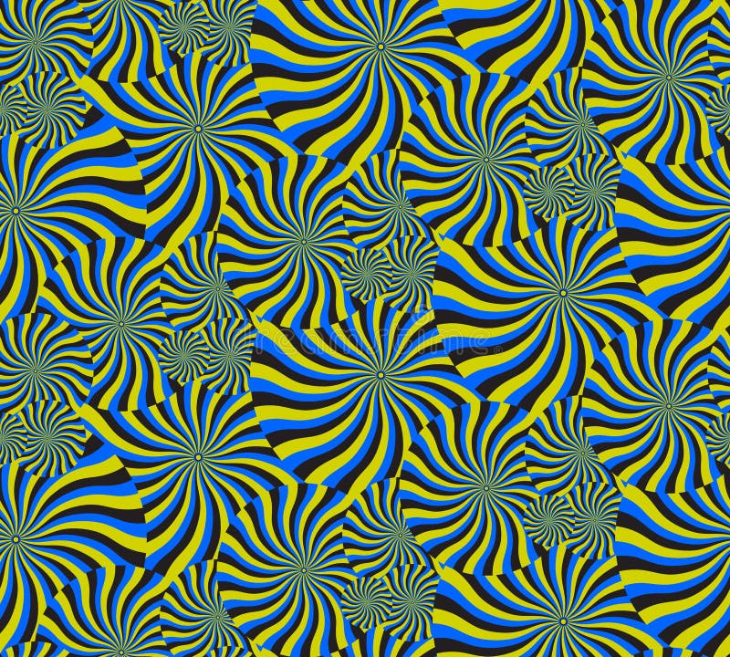 Vector Optical Illusion Spin Cycle Background Stock Vector - Illustration of element, hypnotist ...