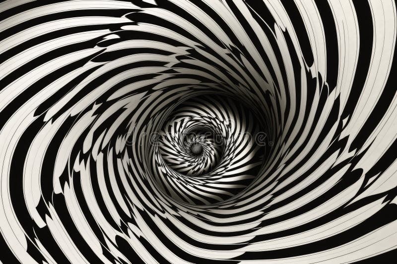 Optical Illusion of a Spinning Spiral, with the Center Staying Still ...