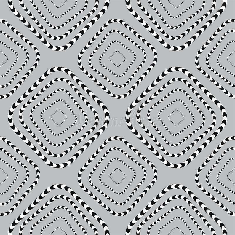 Optical Illusion Square Art Pattern Stock Vector - Illustration of icon ...