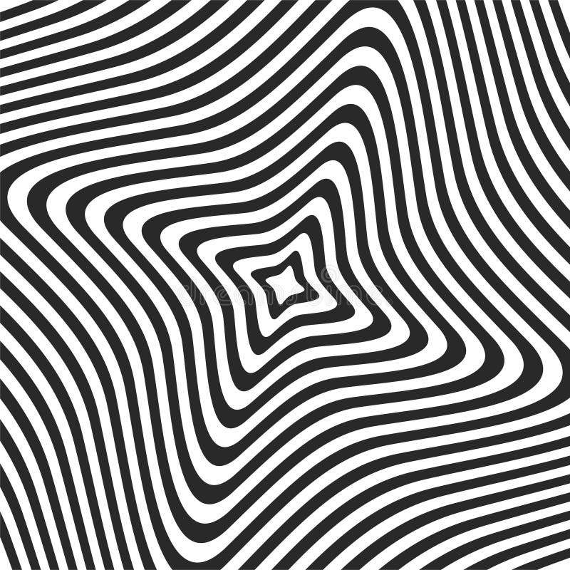 Optical Illusion Square Art Patterns Stock Vector - Illustration of ...