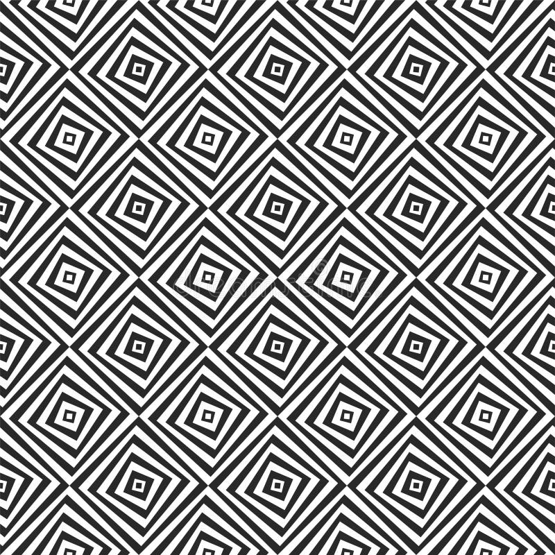 Optical Illusion Square Art Seamless Pattern Stock Vector ...