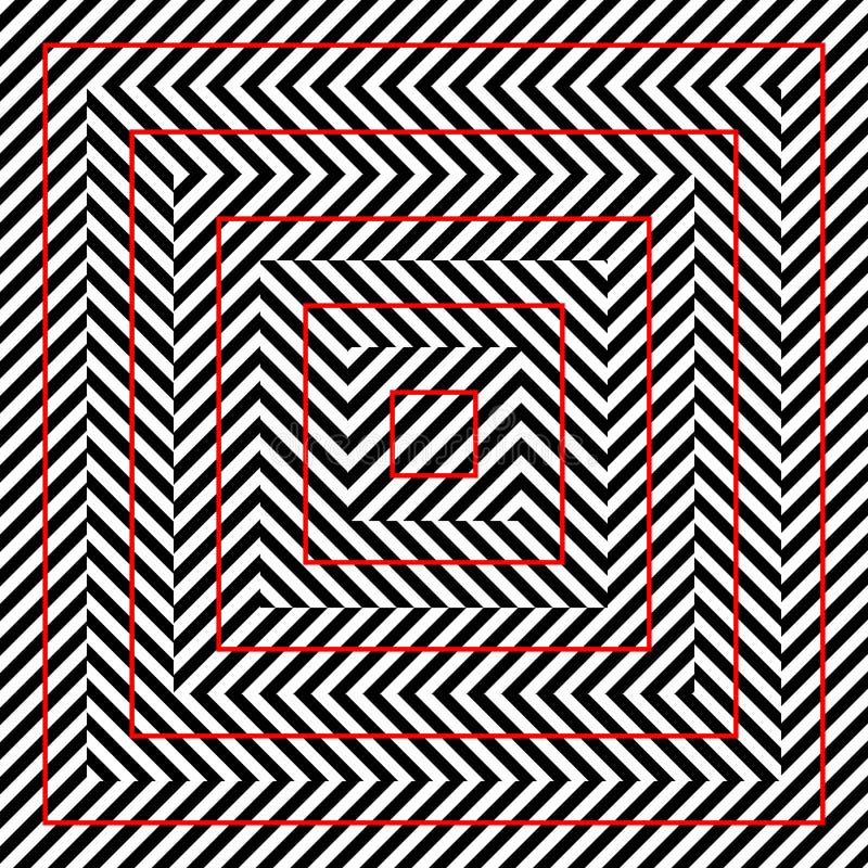 Optical Illusion Squares with Diagonal Stripes Stock Vector ...