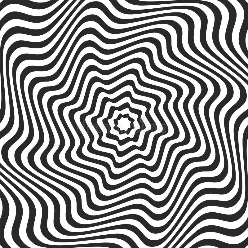 Optical Illusion Star Art Patterns Stock Vector - Illustration of ...