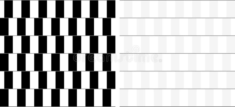 Optical illusion stock vector. Illustration of sloping - 72435361