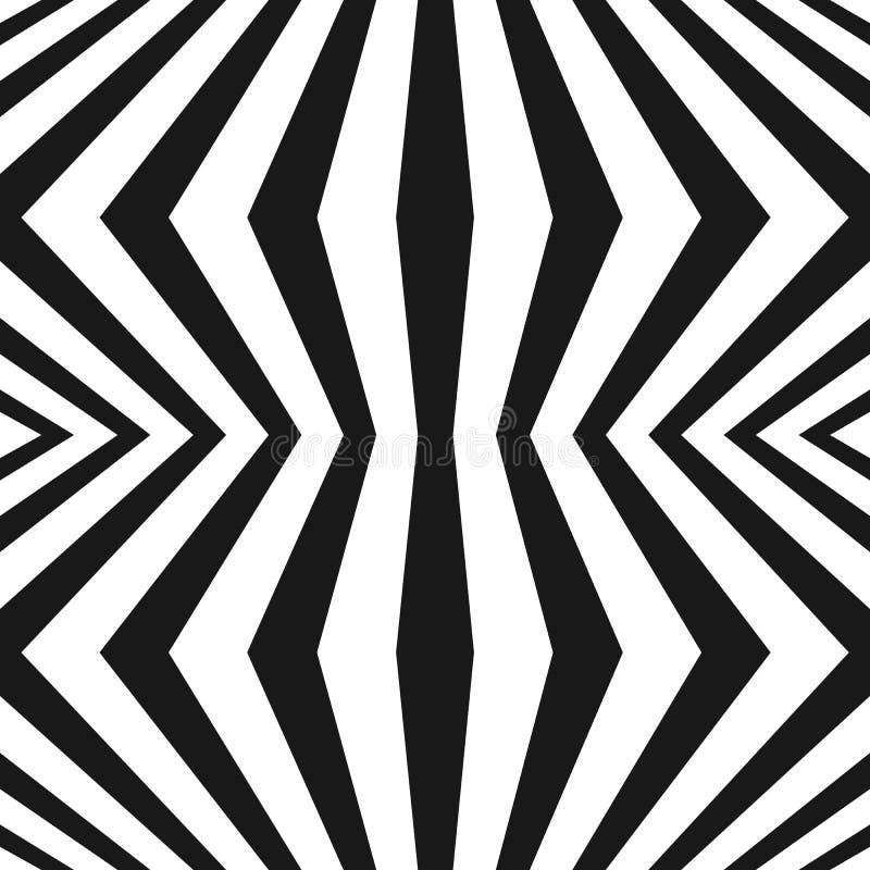 Optical Illusion. Striped 3d Background. Trendy Repeat Design for Decor ...