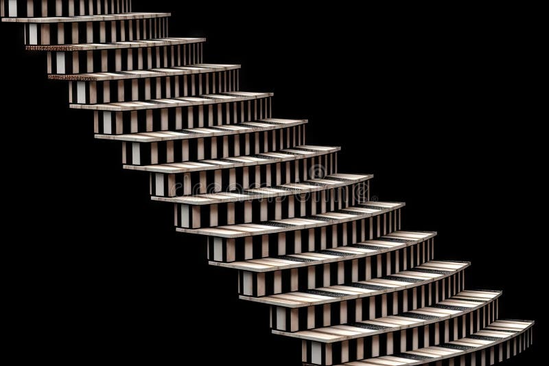 Optical Illusion of Tumbling Staircase, with the Steps in Constant ...