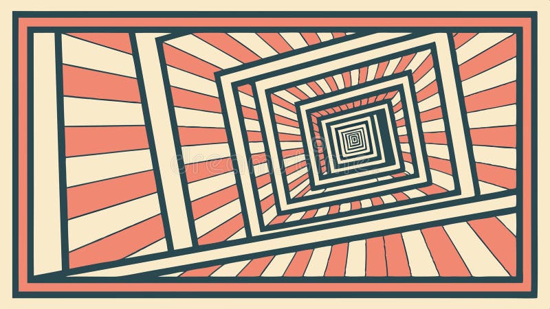 Optical Illusion Tunnel, Abstract Art, Perspective and Depth, Visual ...