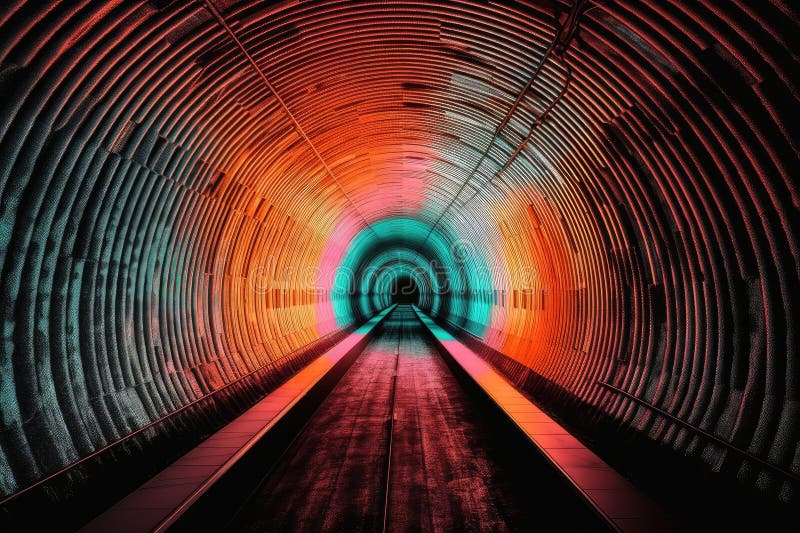 Optical Illusion of a Tunnel, with an Endless and Mesmerizing View on ...