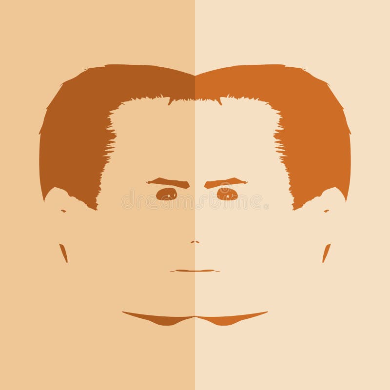 Two Face Silhouette Stock Illustrations – 2,712 Two Face Silhouette ...