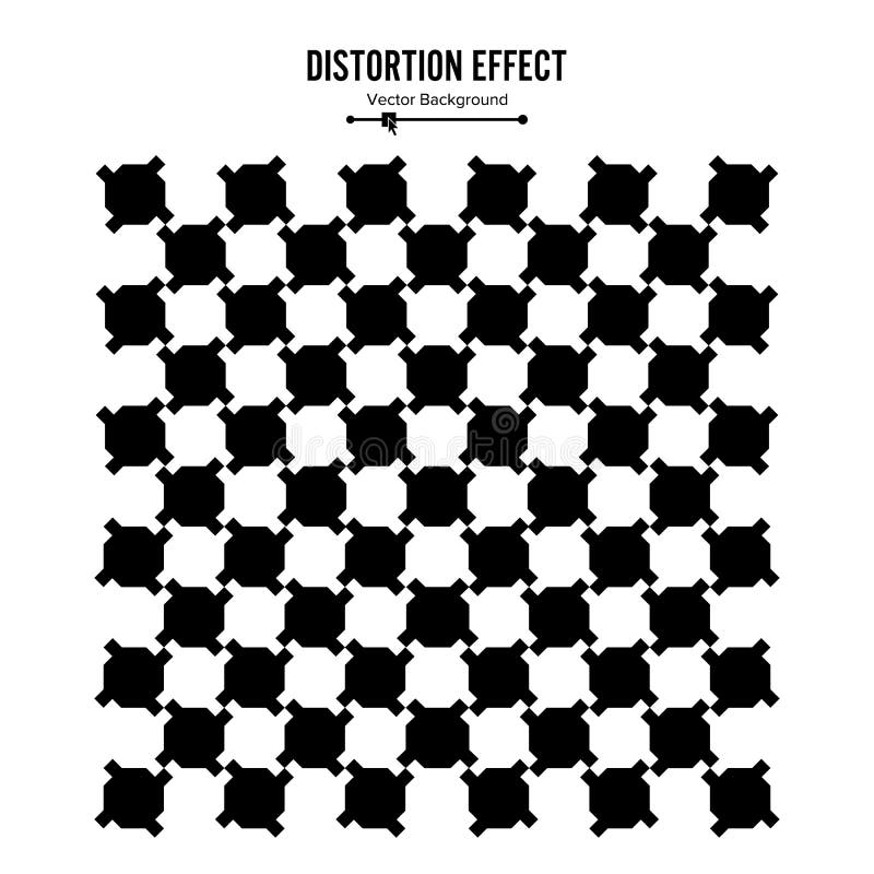 Optical Illusion. Vector 3d Art. Distortion Dynamic Effect. Geometric ...