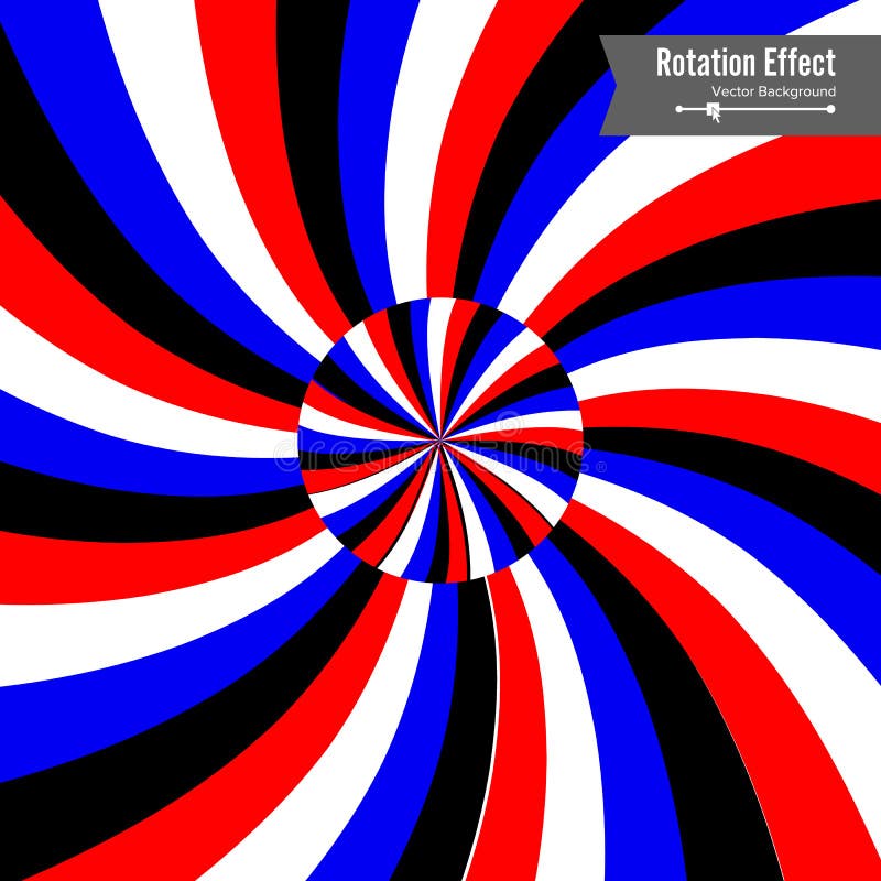 Optical Illusion. Vector 3d Art. Rotation Dynamic Effect. Spin Cycle. Swirl Pool Rings ...