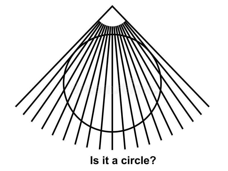 Optical Illusion Vector Illustration. Puzzle Stock Vector ...