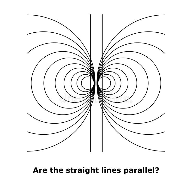 Optical Illusion Vector Illustration. Puzzle Stock Vector ...